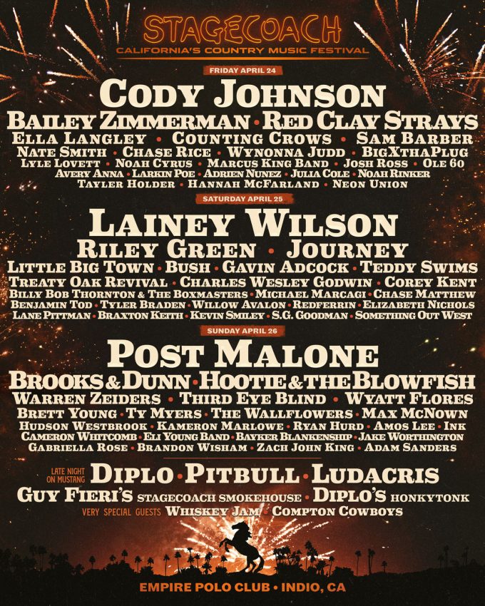 Stagecoach 2026 Lineup: Friday to Sunday Highlights